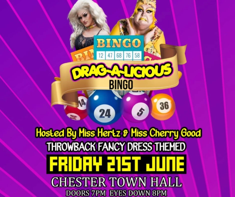 Dragalicious Throwback Bingo Fundraiser at Chester Town Hall | Chester.com