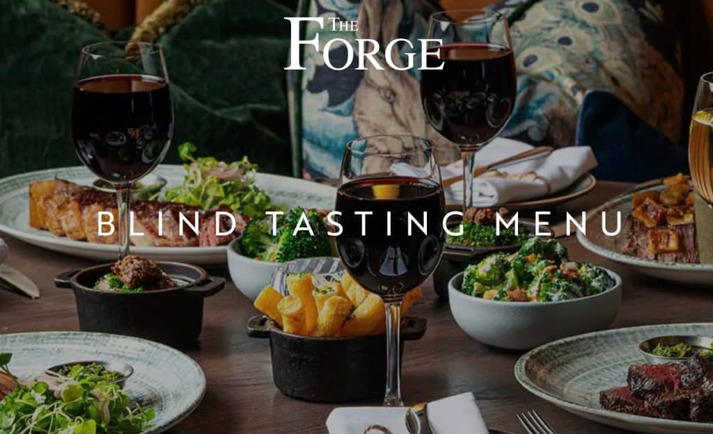 Blind Tasting Menu at The Forge | Chester.com
